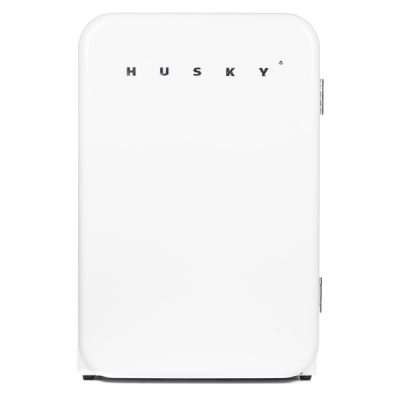 White Retro Fridge • HUS-RETRO110-WHT-HU • Husky Lifestyle